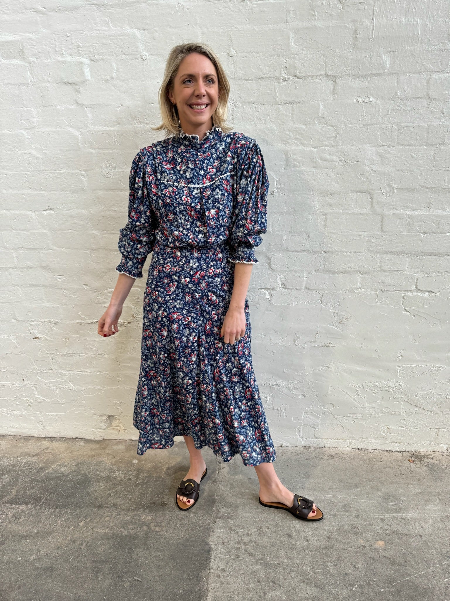 ISABEL MARANT NAVY DARCY MAXI DRESS - SIZE 40 – Cercle Lifestyle